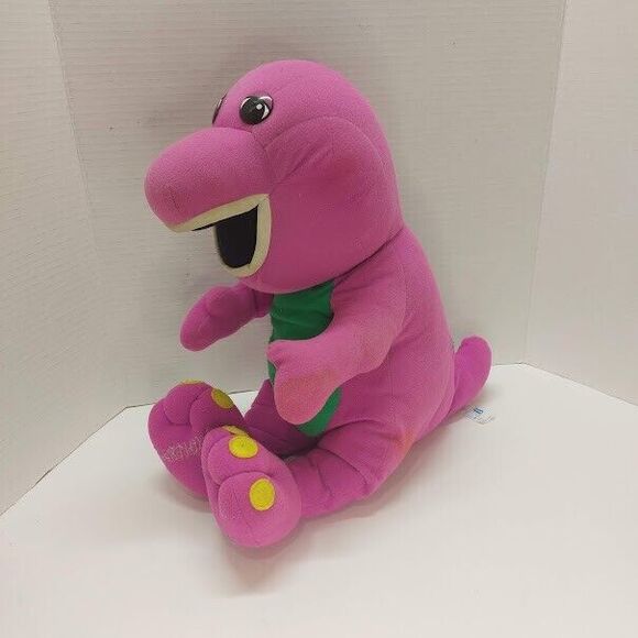 Playskool | Toys | Vintage 992 Playskool Talking Barney 18 Plush ...